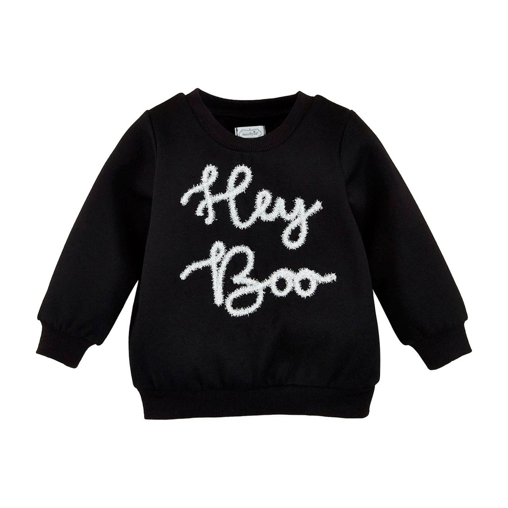 Mud Pie Hey Boo Sweatshirt – Storkland & Kids Too!
