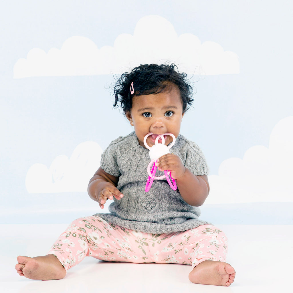 Manhattan Toy Zoo Winkle Bunny Teether Pink – Storkland & Kids Too!