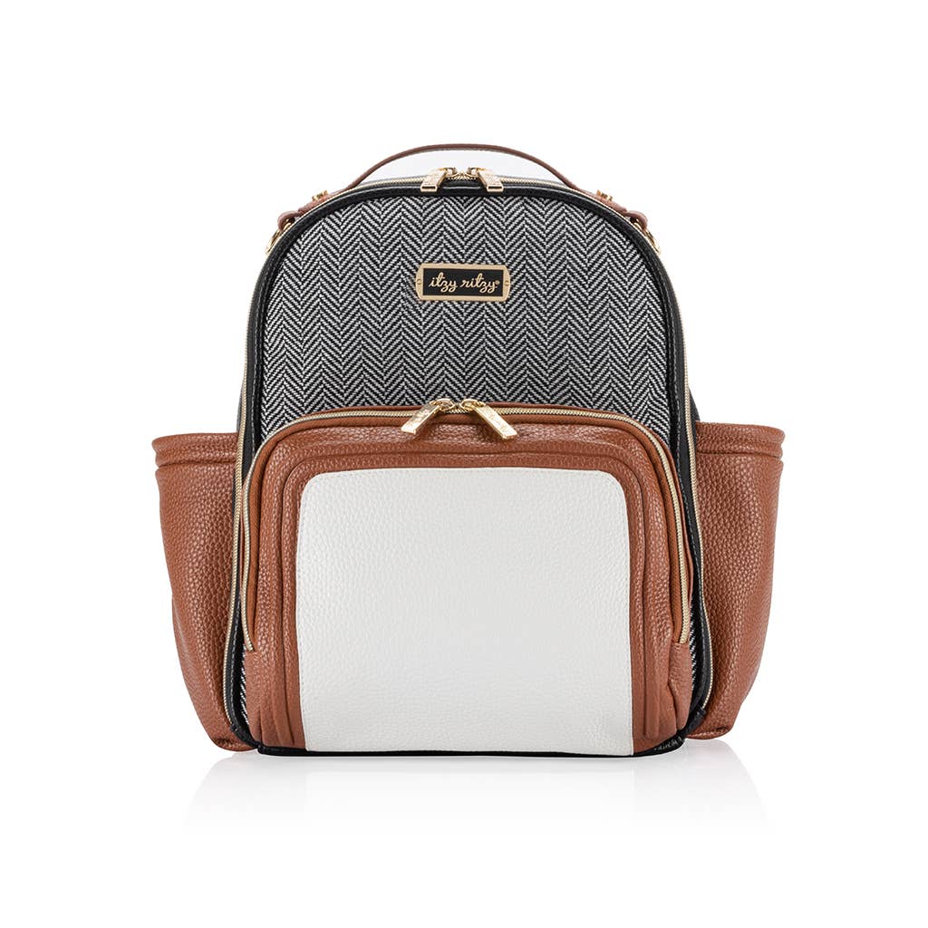 Itzy Ritzy Coffee & Cream Itzy Mini Plus Diaper Bag Backpack ...